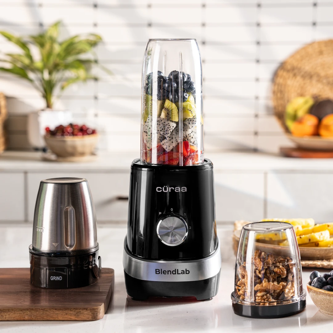Cüraa BlendLab | Powerful and precise blending with dual-speed control and stainless steel jar ...