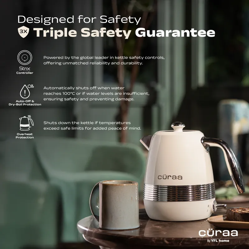 Beige Retro Electric Kettle