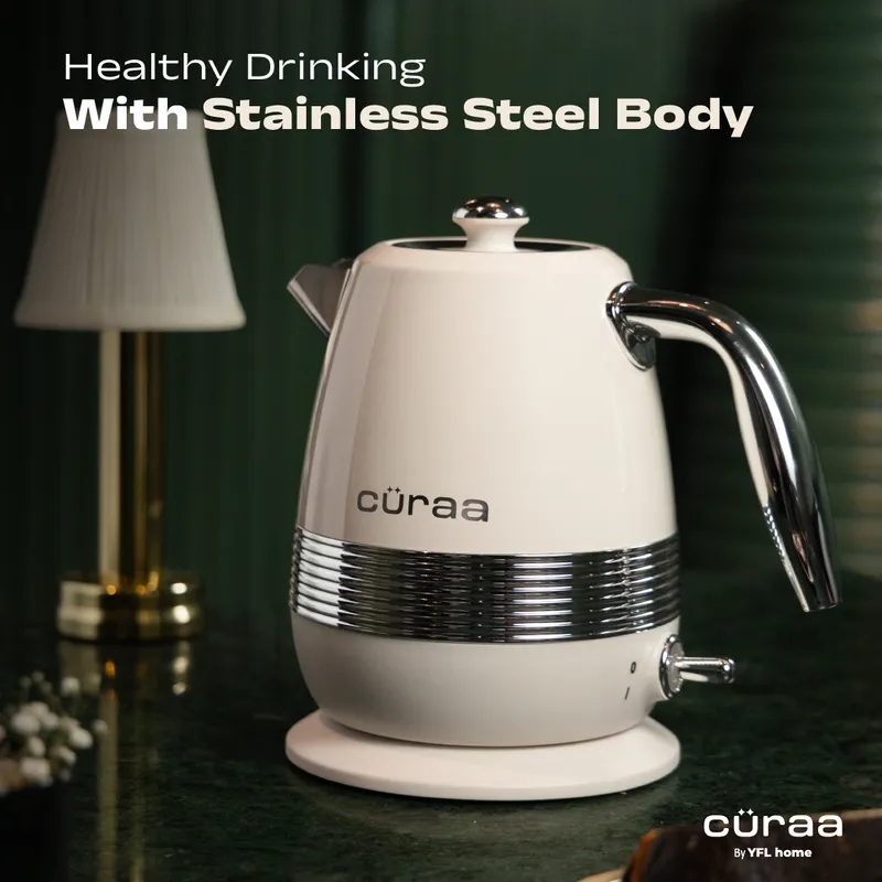 Beige Retro Electric Kettle