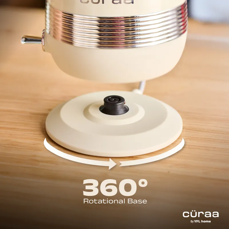 Beige Retro Electric Kettle