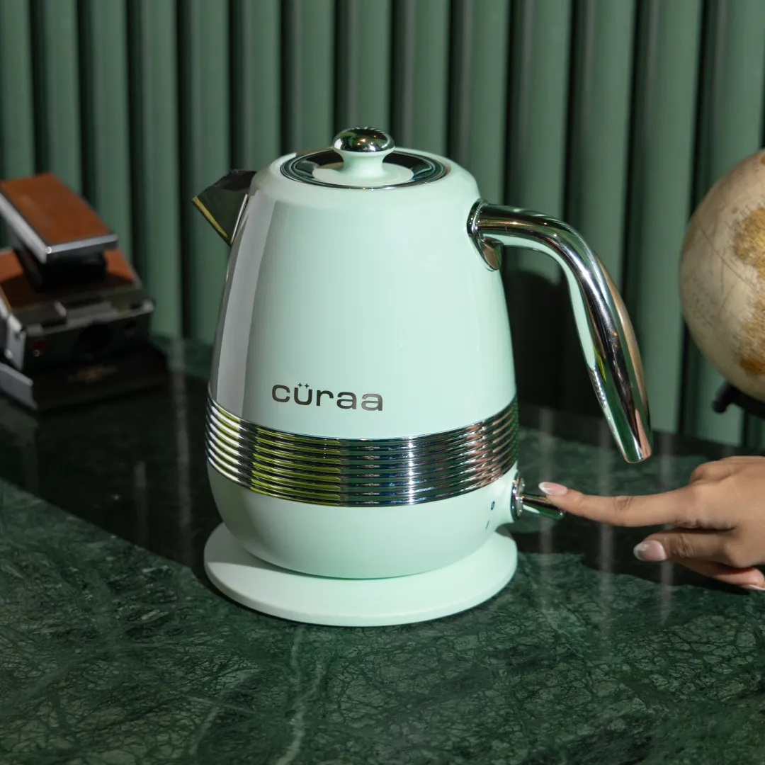 Beige Retro Electric Kettle