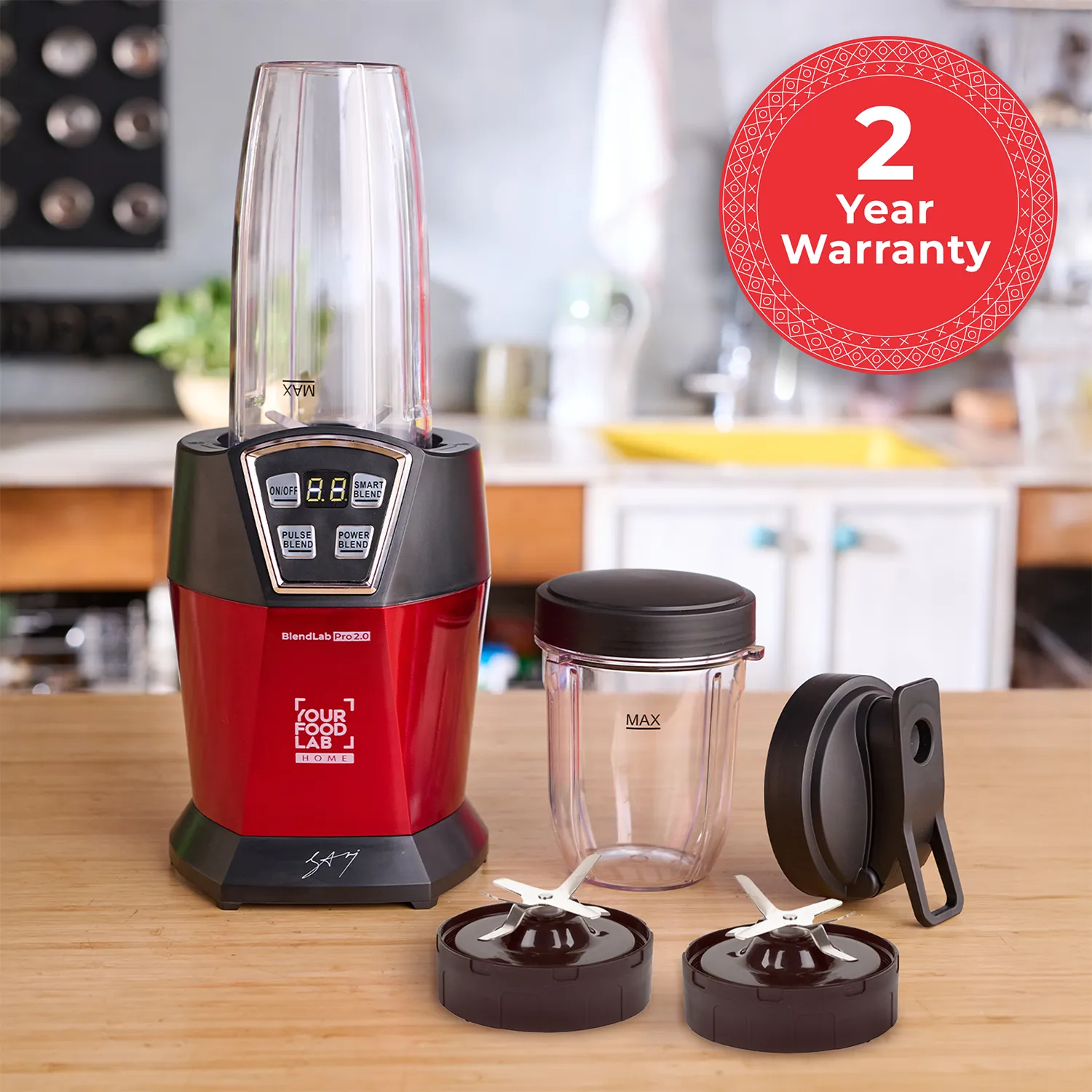 BlendLab Pro 2.0 1200W Mixer Grinder | Precision in Your Kitchen | CÜRAA