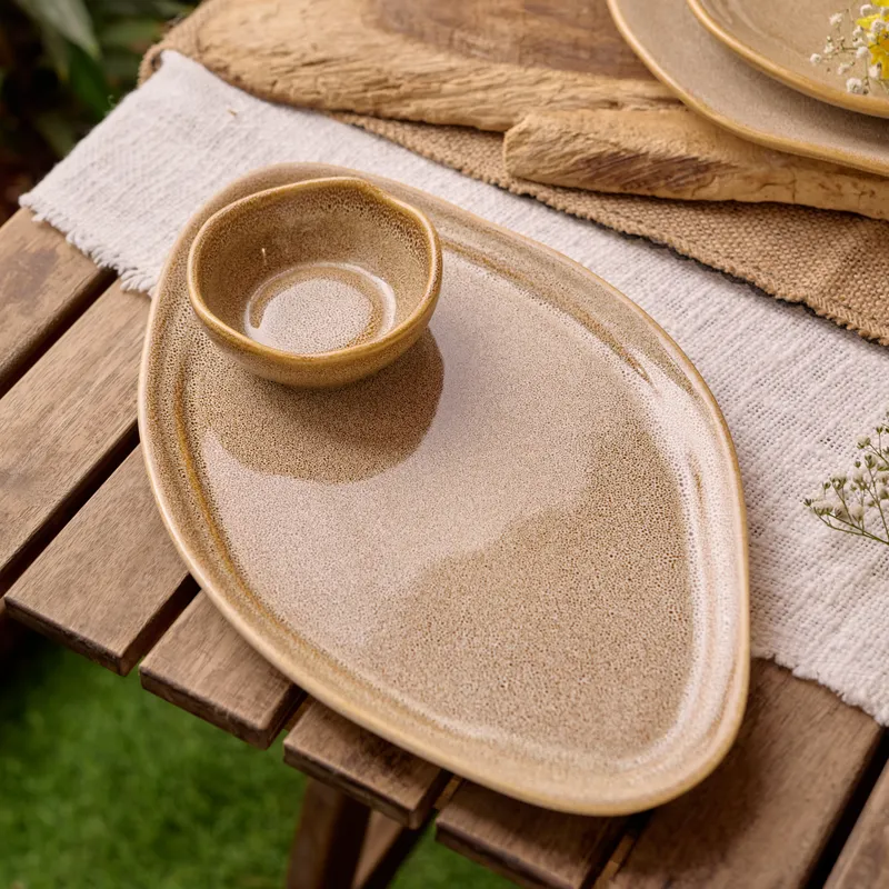 Rustic Facet and Flow Collection Platter